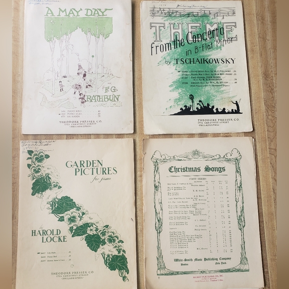 Vintage | Art | Vintage Piano Sheet Music Bundle 4 Booklets | Poshmark